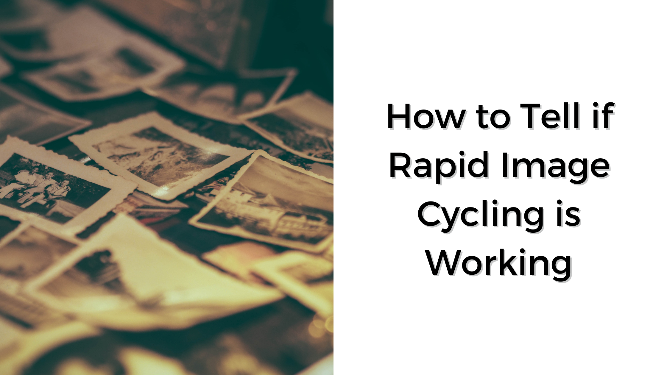 Is Your Rapid Image Cycling Working?